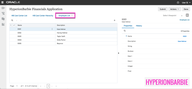 Oracle EDM: Using Reference Dimensions